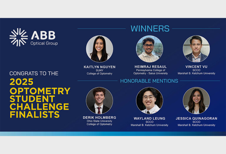 ABB Optical Group Announces Winners of the 11th Annual Optometry ...